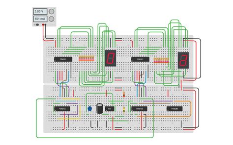Circuit Design Contador De 0 A 99 Tinkercad