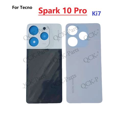 ฝาหลังแบตเตอรี่สําหรับ Tecno Spark 10 Pro Ki7 ด้านหลังประตูด้านหลังกรณีอะไหล่ Shopee Thailand