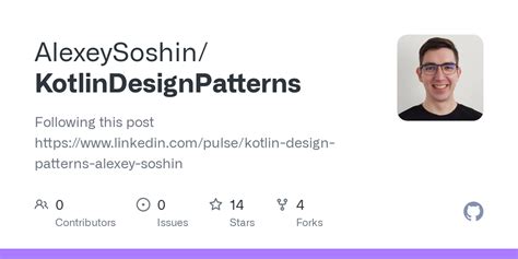 GitHub AlexeySoshin KotlinDesignPatterns Following This Post Https Linkedin Pulse