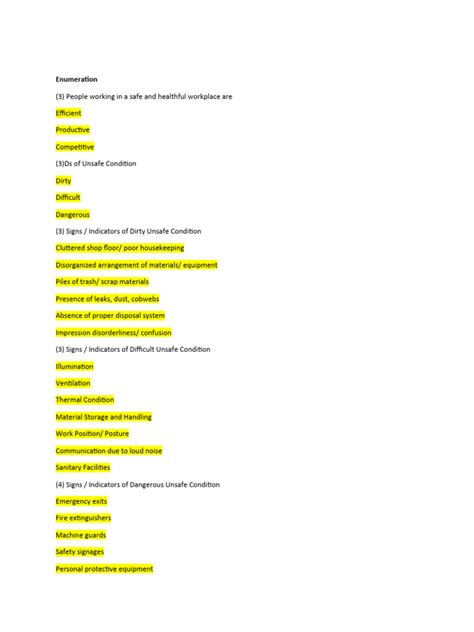 Osh Examination Pdf Occupational Safety And Health Personal