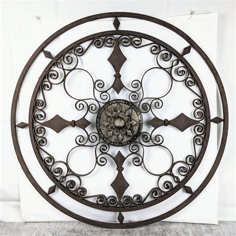 Large Wrought Iron Compass Design Wall Hanging 28