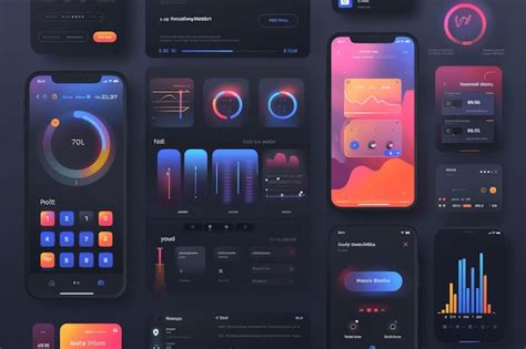 Toolkituiux Scene Creator Mobile Application Design Smartphone Mockup With Creation Of The User