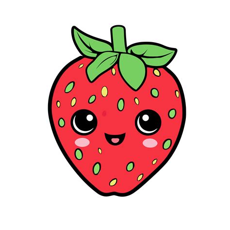 Cartoon Strawberry Illustration 26841860 Vector Art At Vecteezy