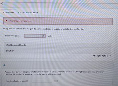 Solved Calculate Variable Costs Per Unit Variable Costs Per