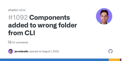 Components Added To Wrong Folder From CLI Issue Shadcn Ui Ui GitHub