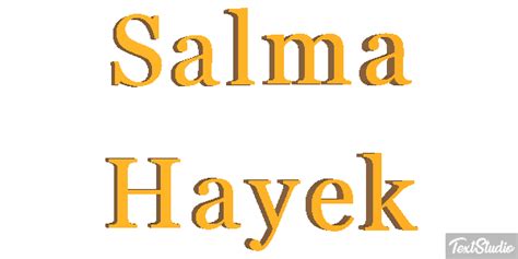 Salma Hayek Celebrity Animated  Logo Designs