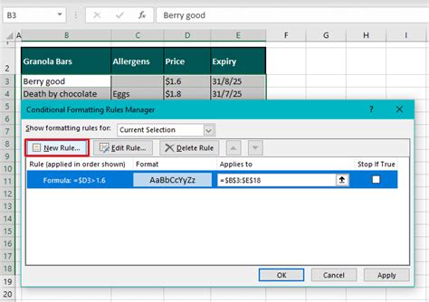 Highlight Entire Row In Excel With Conditional Formatting