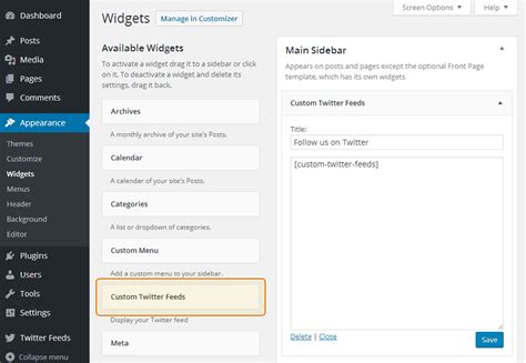 Setting Up The Custom Twitter Feeds Pro Wordpress Plugin