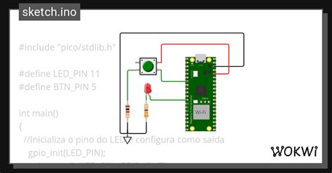 Btnled Wokwi Esp32 Stm32 Arduino Simulator