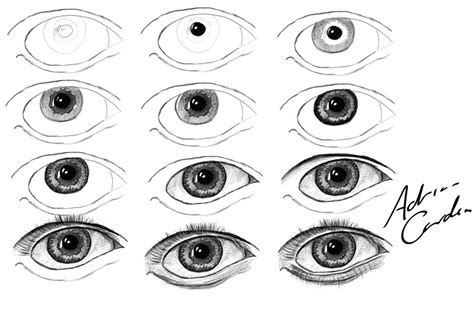Как нарисовать глаза человека карандашом поэтапно