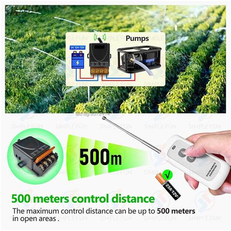 433mhz Rf дистанционно управление Безжичен превключвател Dc 12v 24v 36v 30a 1ch Rf релеен
