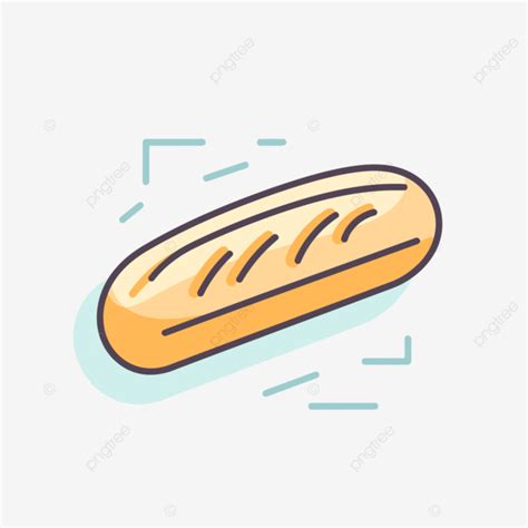 프랑스 빵 Flatline 아이콘 벡터 바게트 직계 아이콘 평면 아이콘 Png 일러스트 및 벡터 에 대한 무료 다운로드 Pngtree