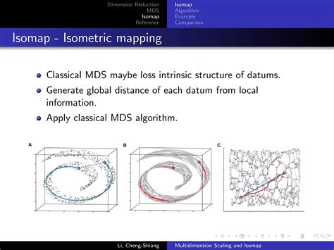 Multidimension Scaling And Isomap Pdf Physics Science