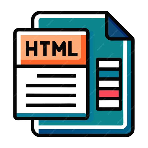 web development html code icon web and data technology and digital document file premium ai