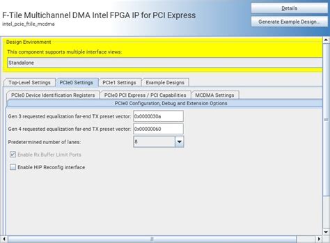 6 2 2 PCIe0 Configuration Debug And Extension Options