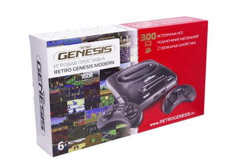 Игровая приставка SEGA Retro Genesis Modern + 300 игр + 2 джойстика ...