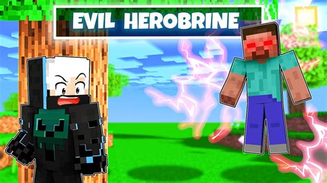 I Found Evil Herobrine In Minecraft Youtube