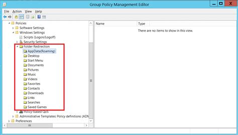 configurare il folder redirection in windows server 2012 r2