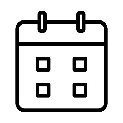 Calendar Icon Calendar Sign And Symbol In Line Style Icon 12708652