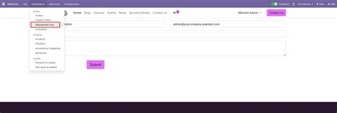 Abandoned Carts In Odoo 16 Website App Odoo V16 Community Edition Book