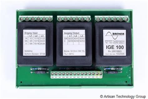 Ige 100 Bremer Transformatoren 3 Phase Current Detection Module
