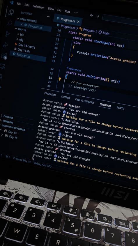 pratik raundale on linkedin day14 csharp dotnet 30daysofcode learncsharp exceptionhandling…