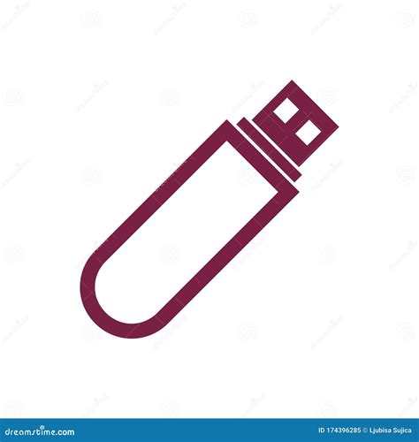 Usb Flash Memory Icon Stock Image Image Of Memory Removable 174396285