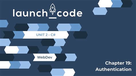 Webdev C Lecture — Chapter 19 Authentication Youtube