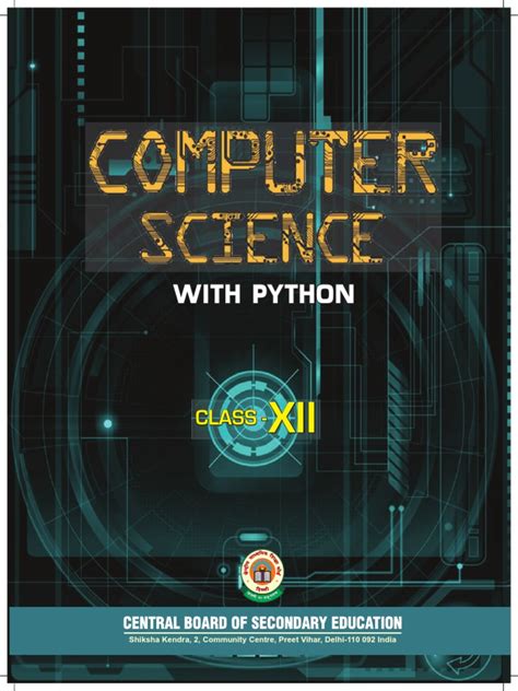 2 Computer Science Python Classxii Pdf Object Oriented Programming Parameter Computer