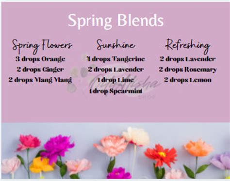 Spring Diffuser Blends Postcard Etsy
