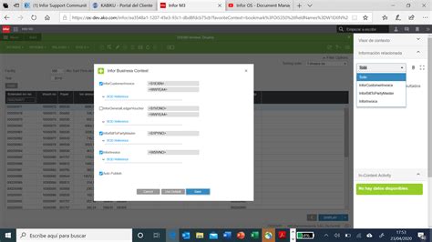 Doc Type Not Appearing In Related Information Box On Premise Version Infor Global Community