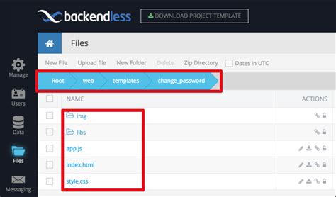 custom web template hosting backendless rest api documentation