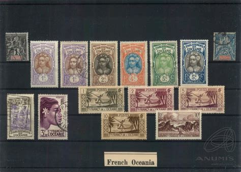 Лот почтовых марок Набор Французская Океания Лот №4230 Аукцион №302 Anumis