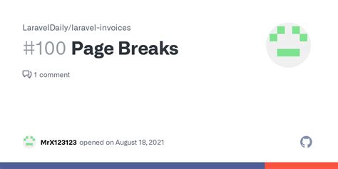 page breaks · issue 100 · laraveldaily laravel invoices · github