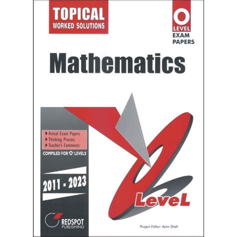 Cambridge O Level Mathematics 4024 Topical Redspot 2024 Edition