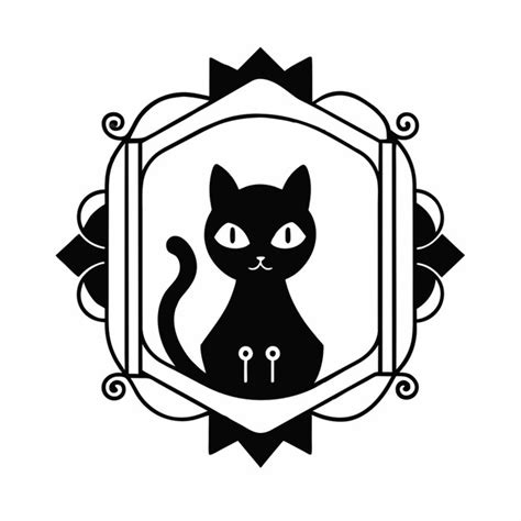 Icon For The Site Github In A Square Frame With A Px Border Esoteric Style Vector Illustration