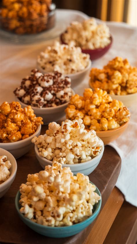 Gourmet Popcorn In Different Flavors Cook Drink Decorate