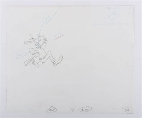 “goof Troop” Goofy Production Cel And Background 1992 Id Jul25052