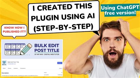 How I Create Wordpress Plugin With Ai Using Chatgpt Free Youtube