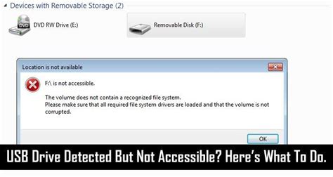 Complete Guide Fix ‘usb Drive Detected But Not Accessible Issue