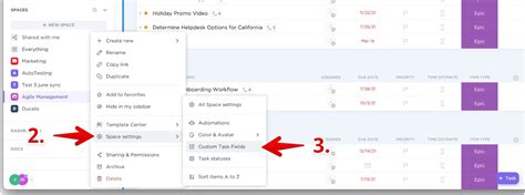 two way sync with clickup adding custom fields to an individual space