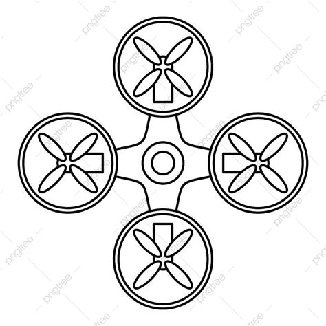Drone Clipart Png Images Modern Drone Icon Outline Vector Black On Robot Png Image For Free