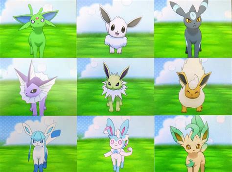 Shiny Eevee Evolutions Pokemon X