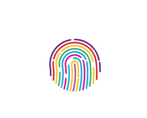 Fingerprint Illustration Vector Template Identity Scanner Security Vector Identity Scanner