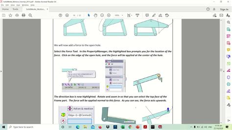 Sw Motion Analysis Tutorial Four Bar Linkage Youtube