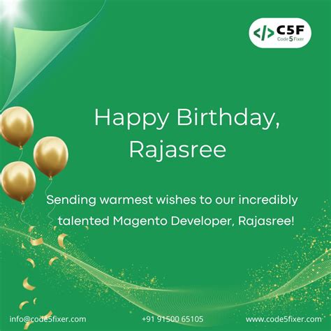 Happybirthday Magentodeveloper Teammemberbirthday Code5fixer