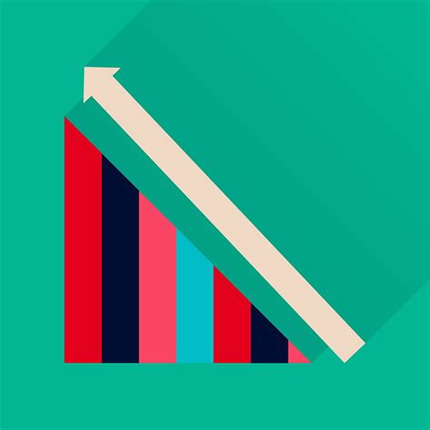 긴 그림자 성장 일정 벡터와 평면 아이콘 Eps Ai Uidownload