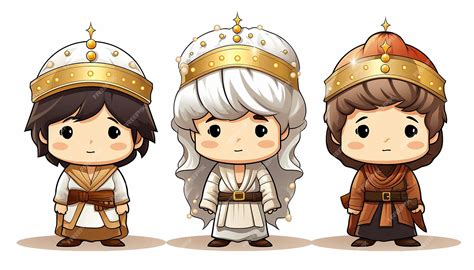 Premium Photo Cute Chibi The 3 Wise Men