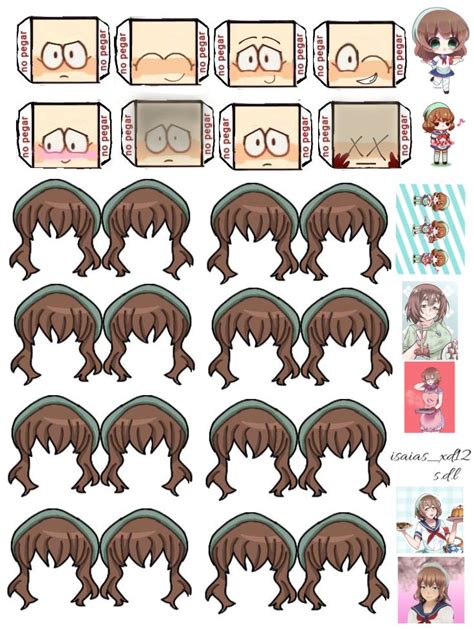 Caras Para Amai Mejor Colocadas Yandere Simulator Papercraft En 2025