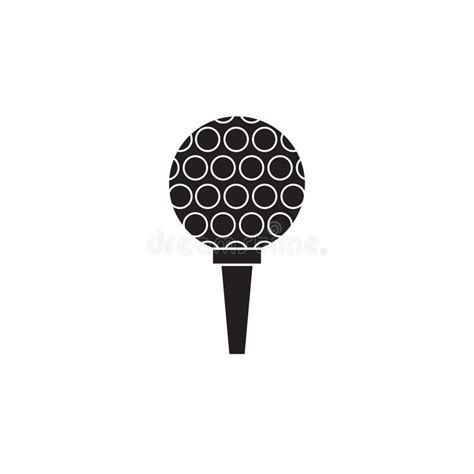 Bola De Golf Plana Vectorial Stock De Ilustración Ilustración De